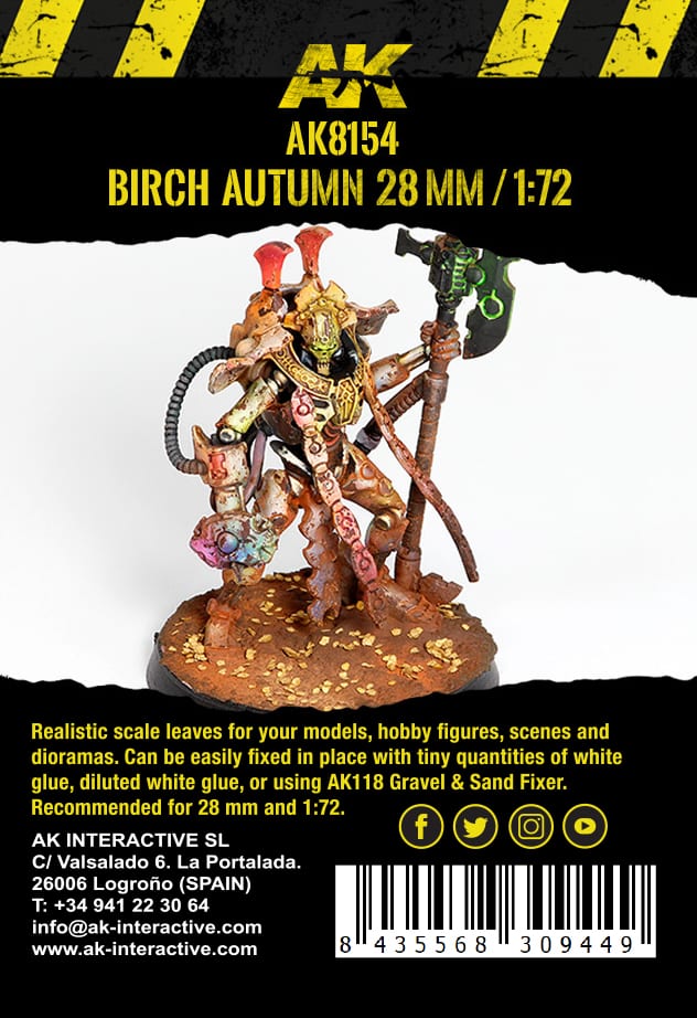 AK-Interactive BIRCH AUTUMN LEAVES 28MM / 1:72 (7gr. Bag) | Fields of ...
