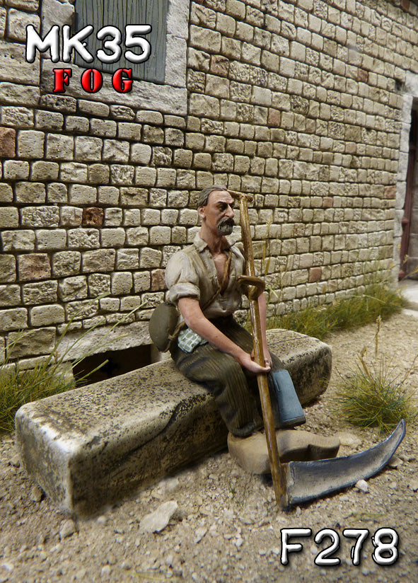 MK35 FoG models 1/35 scale resin figure kit The Farmer Amédée | Fields ...