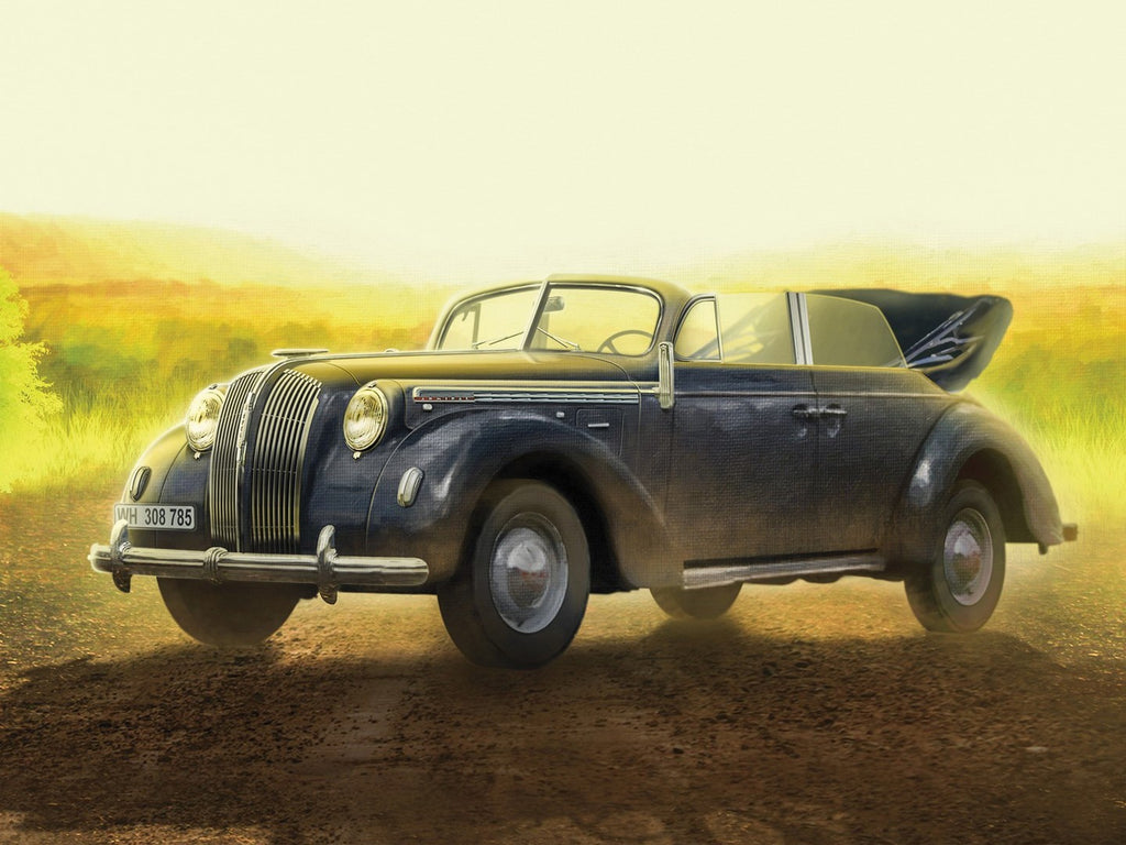 ICM 1/35 WW2 Admiral Cabriolet, WWII German Staff Car with Figures ...