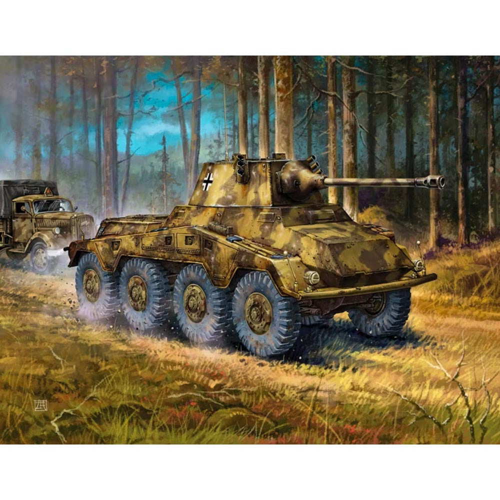 Zvezda 1/100 WW2 German Sd Kfz 234 Puma | Fields of Glory Models