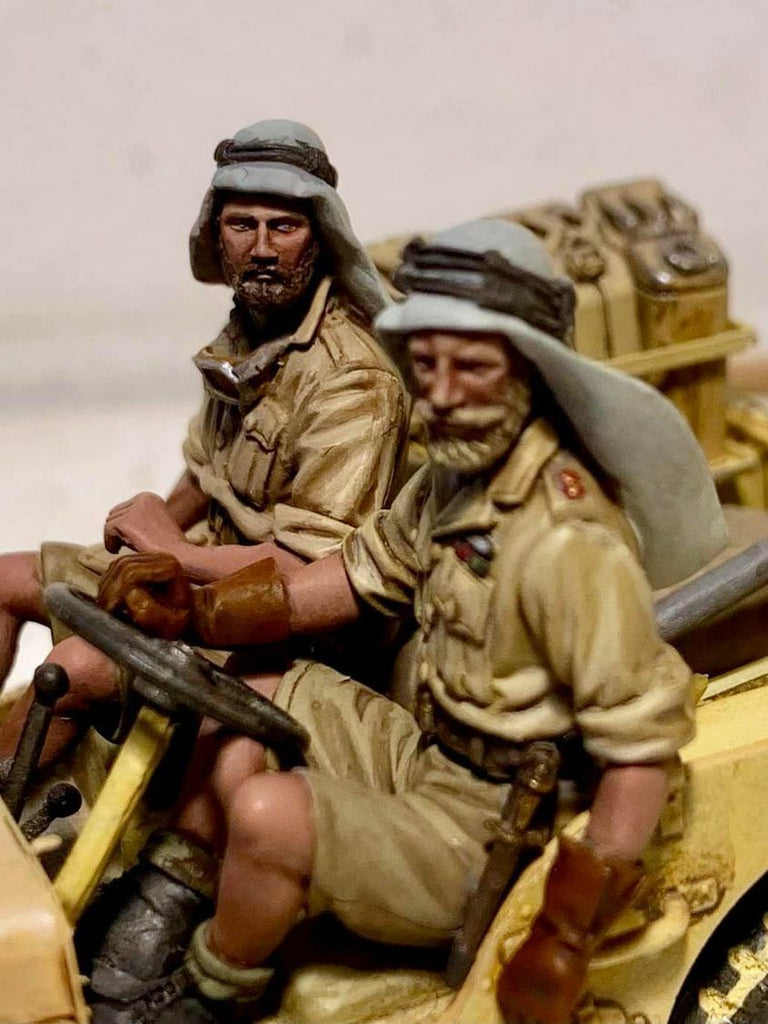 1/35 scale WW2 British LRDG jeep crew #1 | Fields of Glory Models