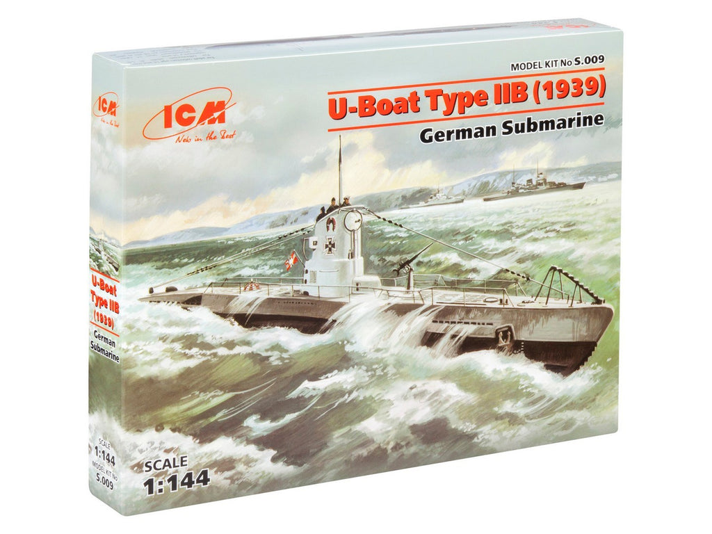ICM 1/144 WW2 U-Boat Type IIB (1939), German Submarine | Fields of ...