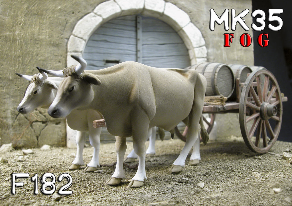 MK35 FoG models 1/35 Scale Oxen for pulling carts (single Ox Cow figur ...
