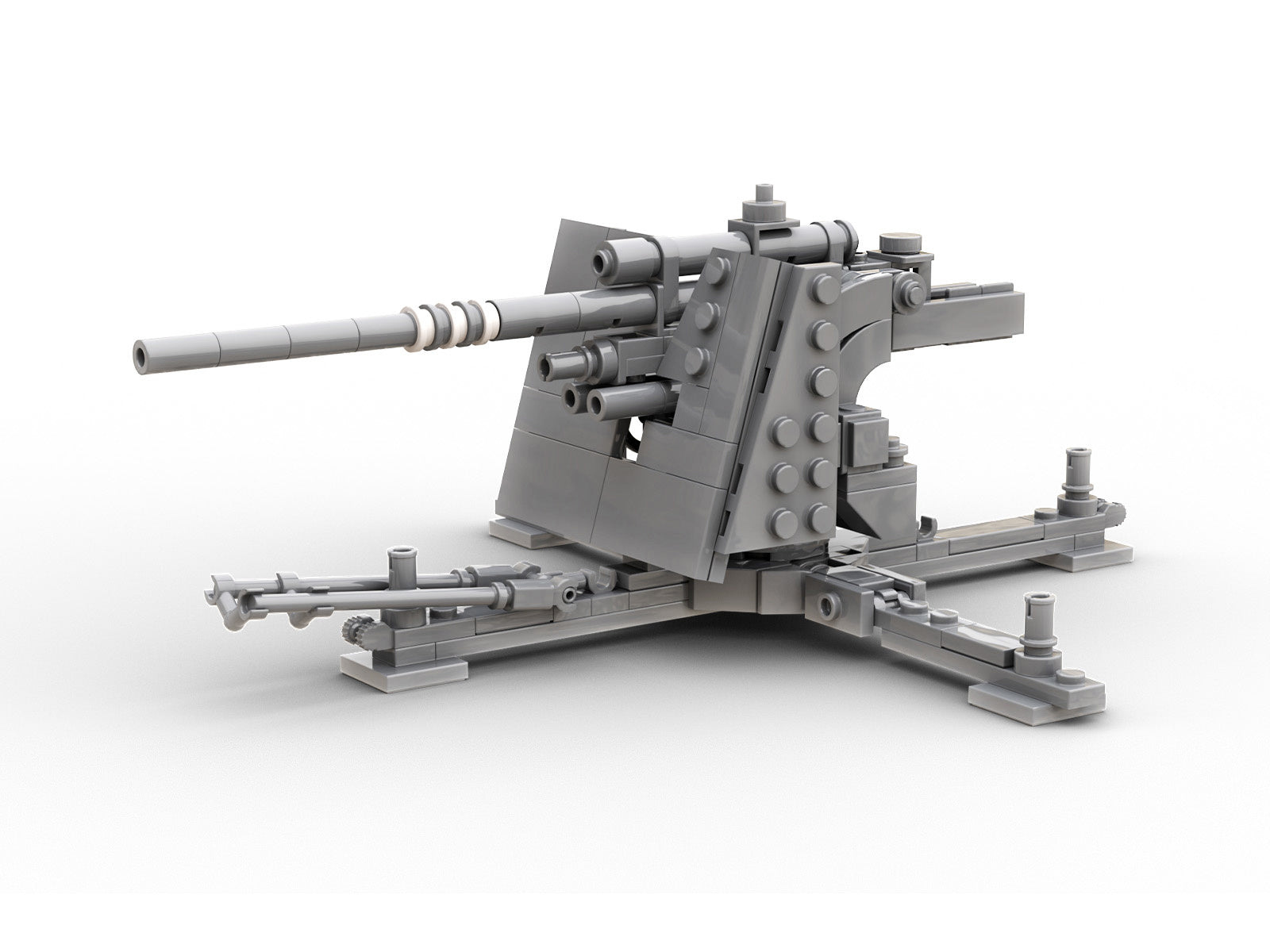 Build Army Brick building model WW2 German 88mm Flak 36 Artillery ...