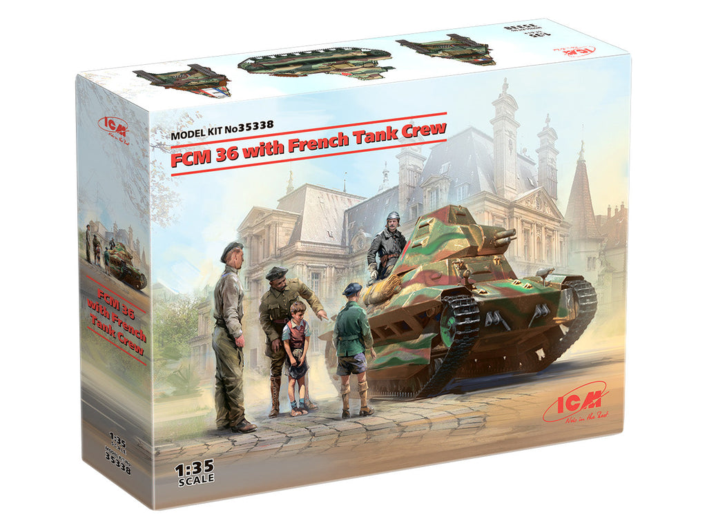 ICM 1/35 WW2 FCM 36 with French Tank Crew | Fields of Glory Models