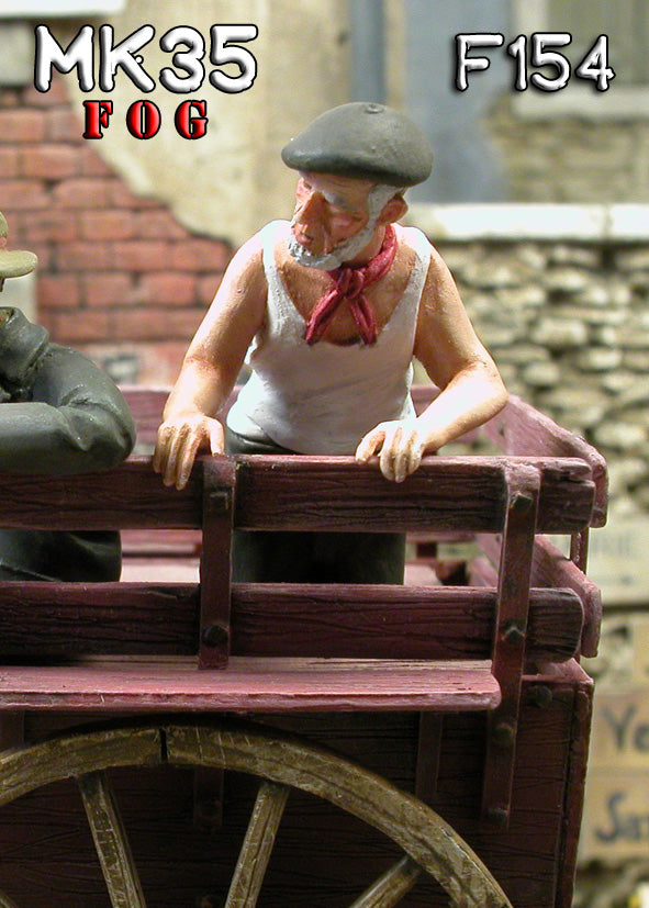 MK35 FoG models 1/35 Scale Civilian standing in cart | Fields of Glory ...