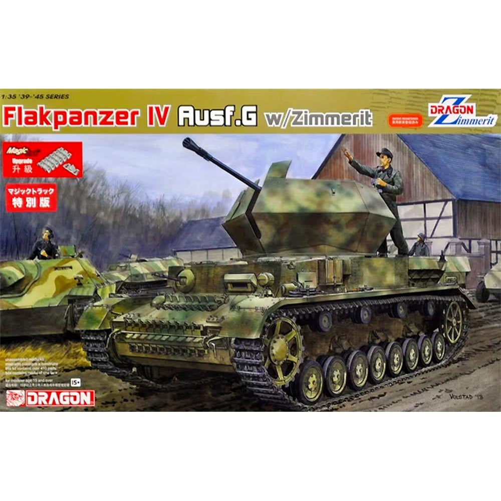 Dragon 1/35 WW2 German Flakpanzer Iv Ostwind W/Zimmerit | Fields of ...