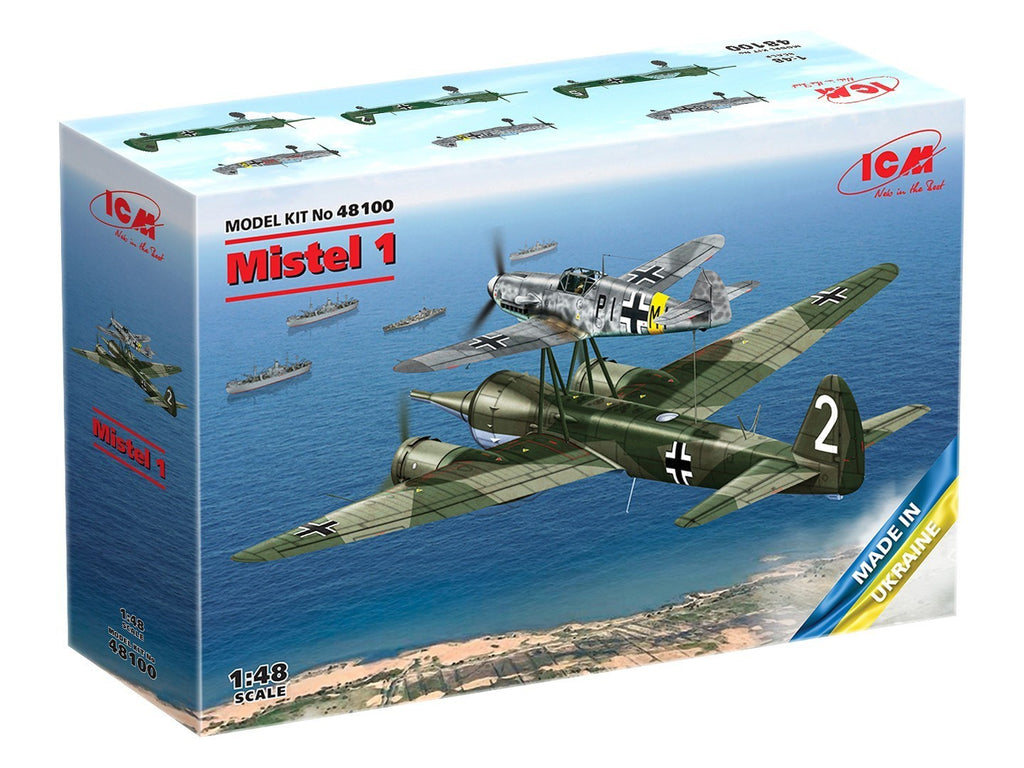 ICM 1/48 WW2 German Mistel 1, WWII German Composite Aircraft | Fields ...