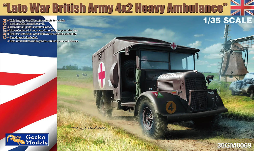 1/35 scale GECKO model kit late war British Army 4x2 heavy ambulance ...