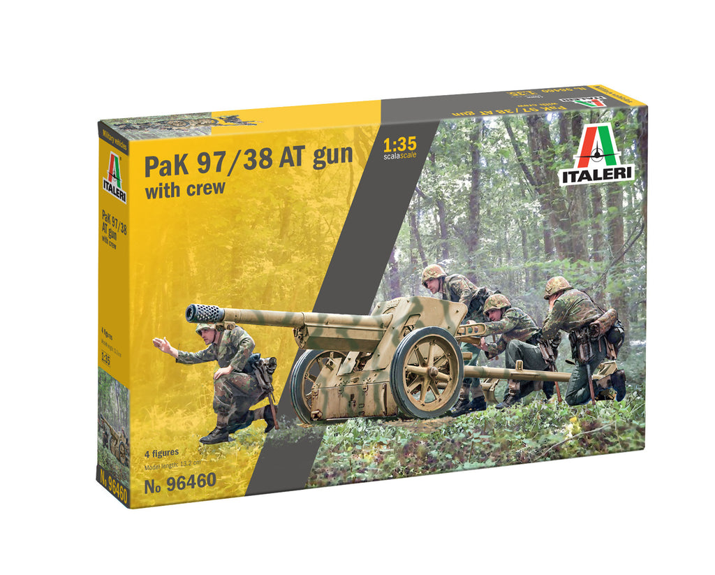 Italeri 1/35 WW2 German Pak 97/38 Anti-Tank Gun with Crew | Fields of ...
