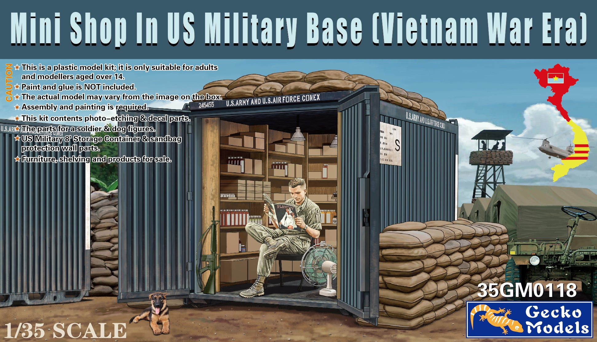 Gecko 1/35 Mini Shop In US Military Base (Vietnam War Era) | Fields of Glory Models