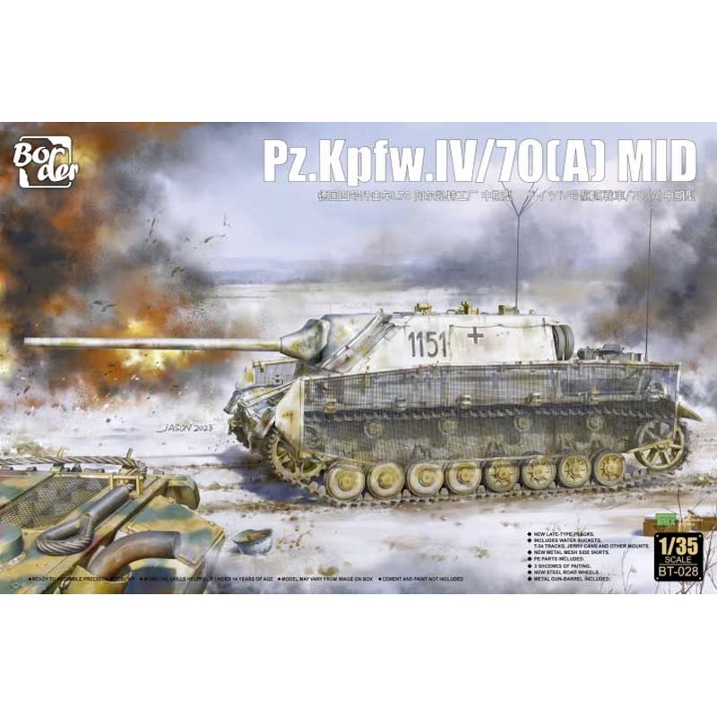 Border Models 1/35 WW2 German Jagdpanzer IV L/70, Panzer IV/70(A) mid ...