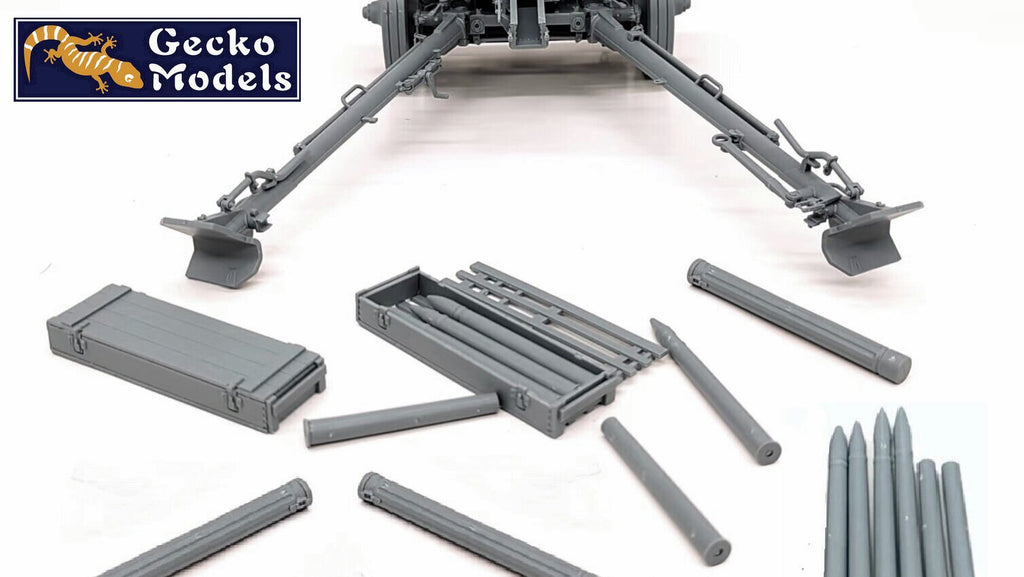 Gecko 1/16 WW2 German 7.5cm PaK40 Ammo Boxes With Shells Set | Fields ...