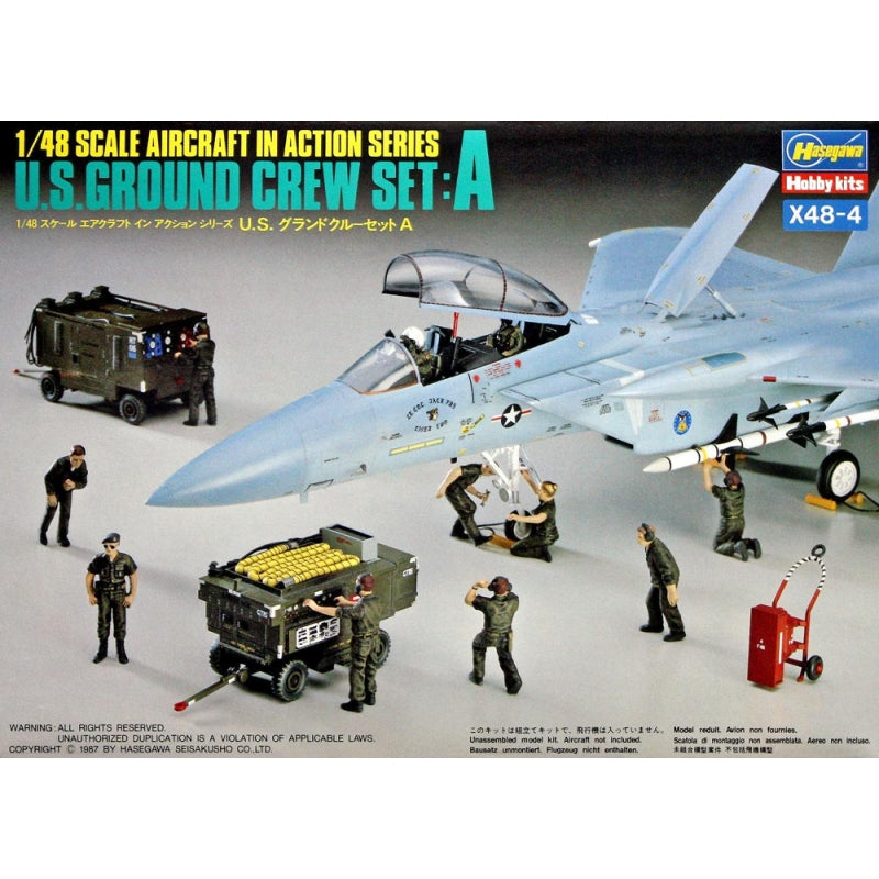 Hasegawa 1:48 U.S Ground Crew Set A plane model upgrade kit | Fields of ...