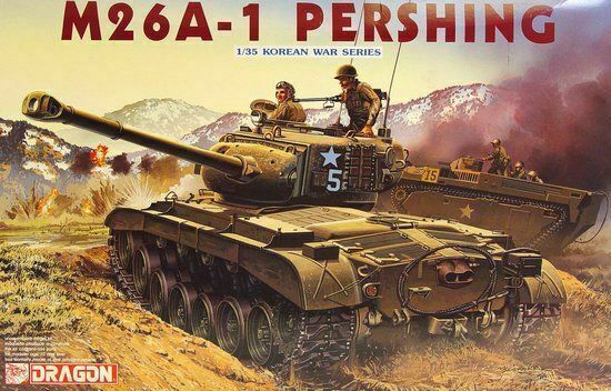 DRAGON 1/35 scale M26A-1 PERSHING Korean war tank model kit | Fields of ...