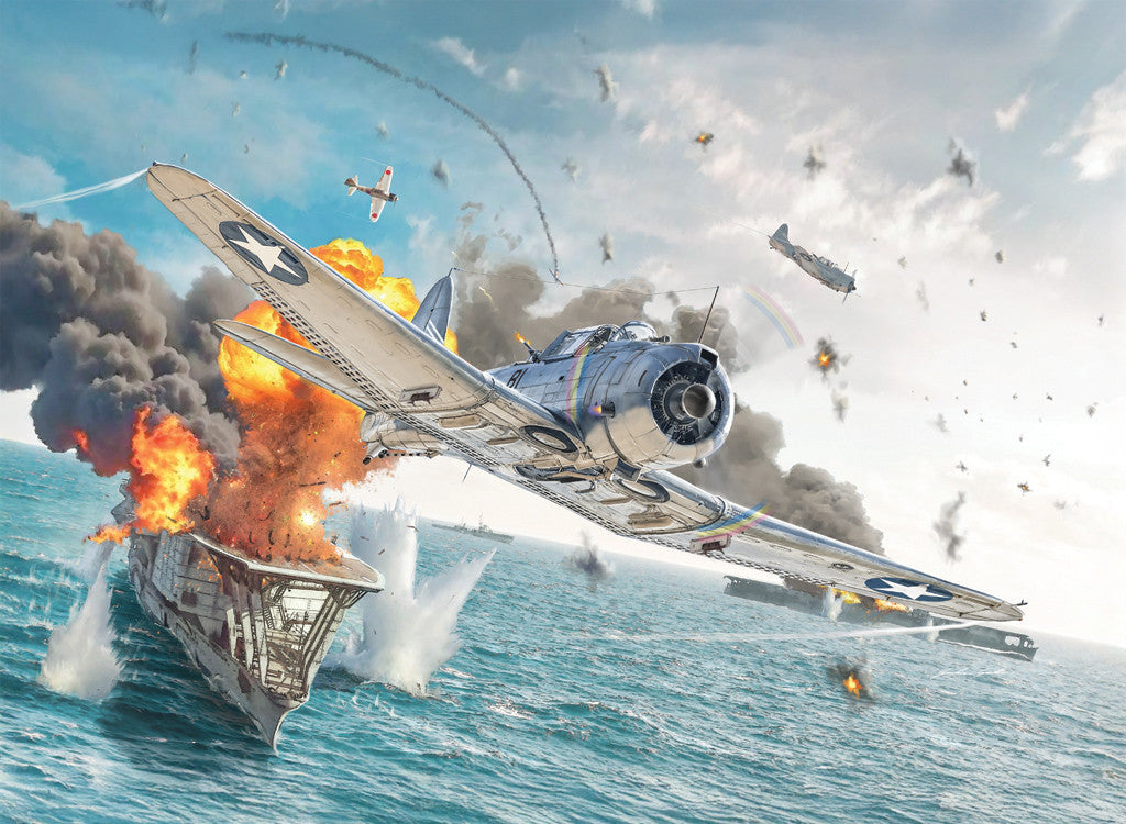 Italeri 1/48 scale WW2 USN Douglas SBD-3 Dauntless plane model kit ...