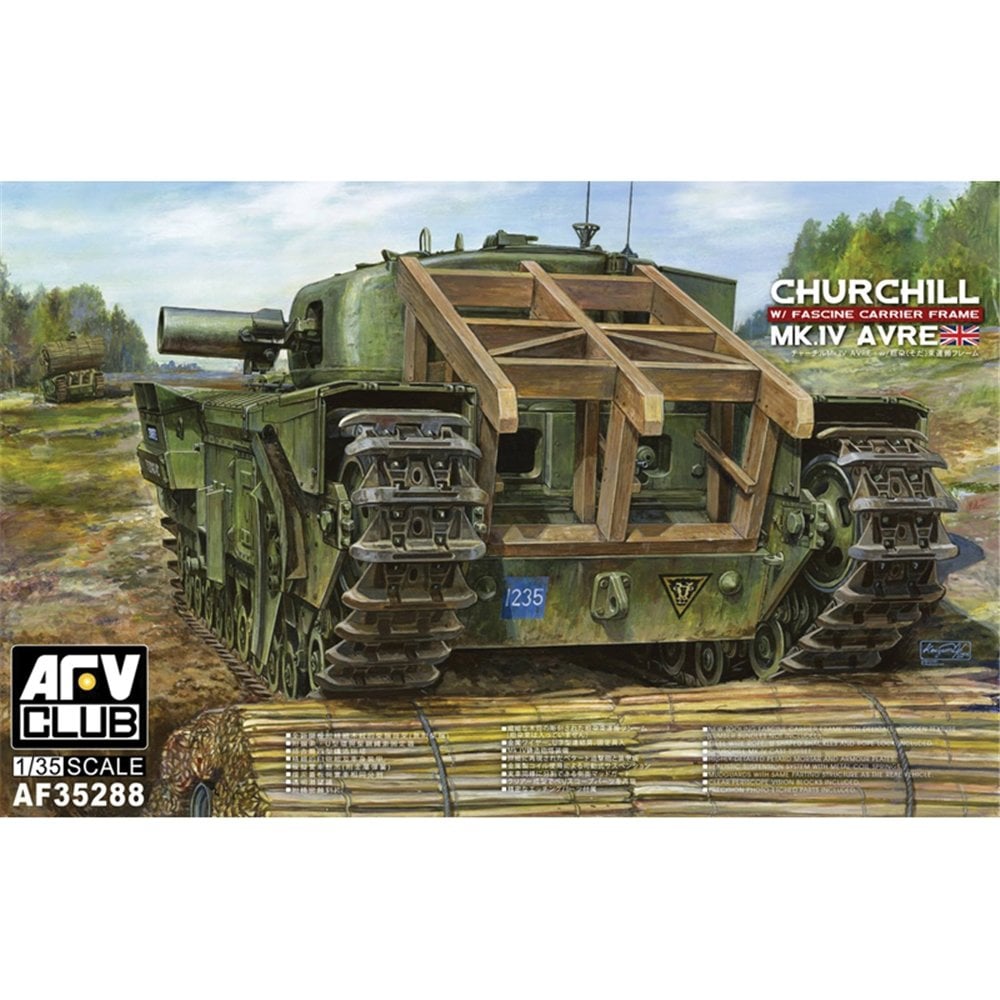 AFV Club 1/35 WW2 Churchill Mk IV AVRE with Fascine Carrier Frame ...