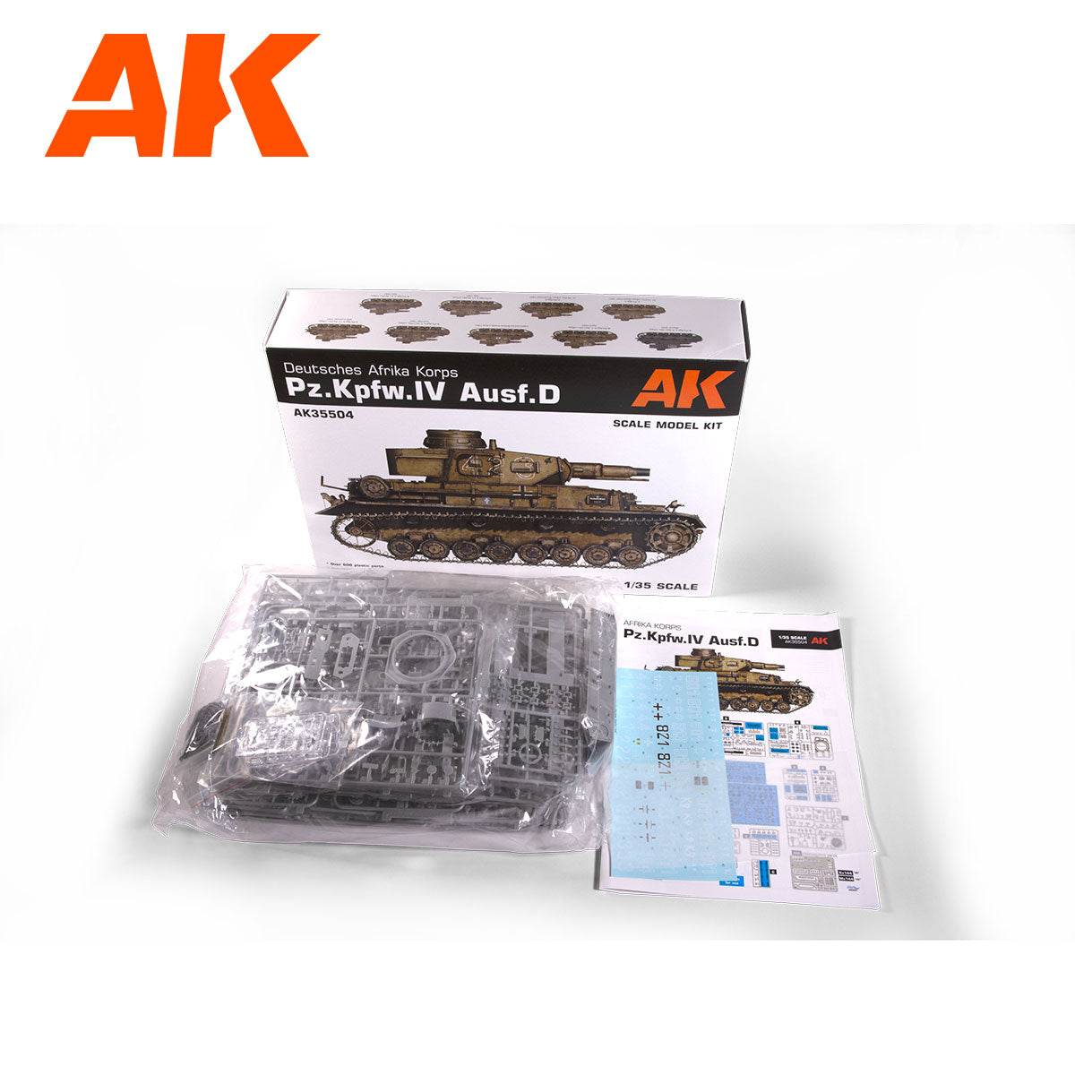 AK Interactive 1/35 scale WW2 German PZ.KPFW.IV AUSF.D DEUTSCHE A.K ...