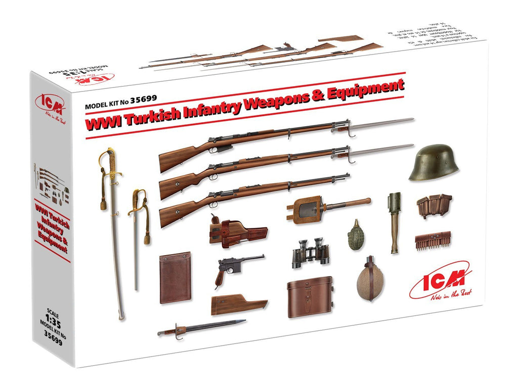 ICM 1/35 WW1 Turkish Infantry Weapons & Equipment | Fields of Glory Models