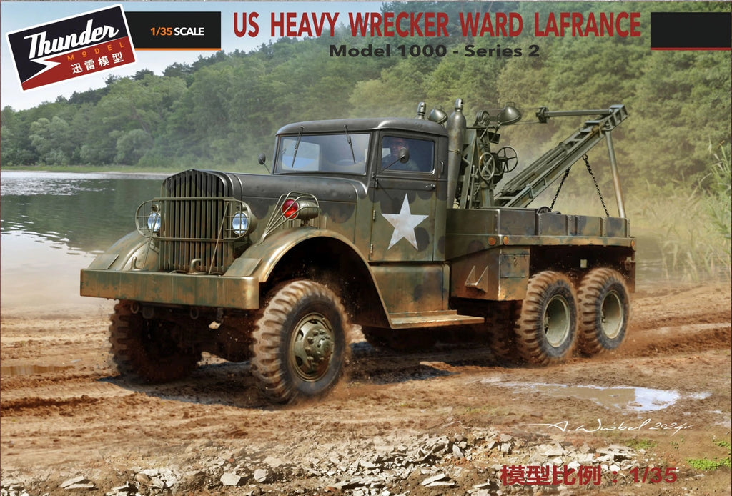 Thunder Models 1/35 WW2 US Heavy Wrecker Ward LaFrance M1000 Series 2 ...