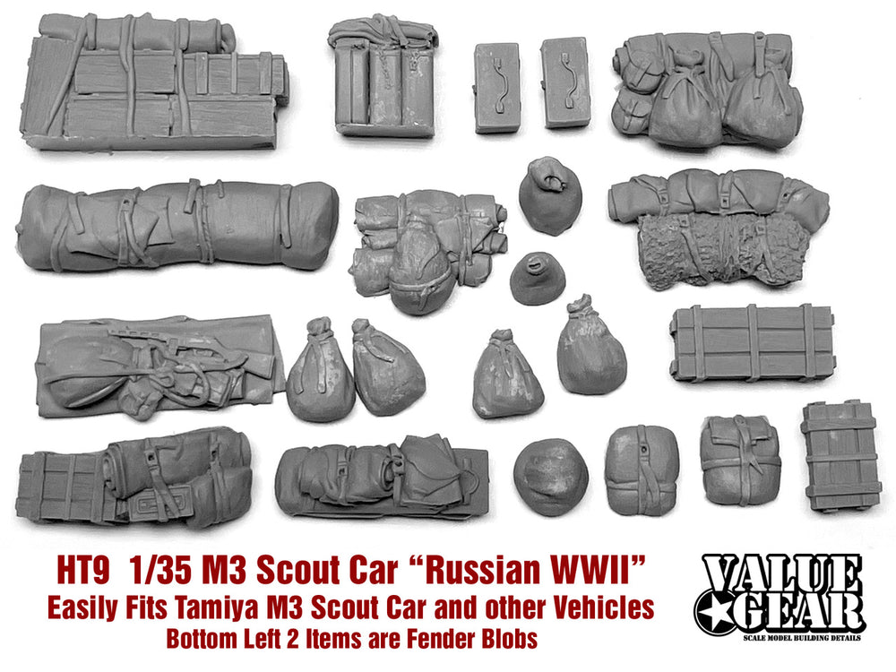 Valuegear 1/35 scale WW2 Russian M3 Scout Car Set #9 (Tamiya M3 Scout ...