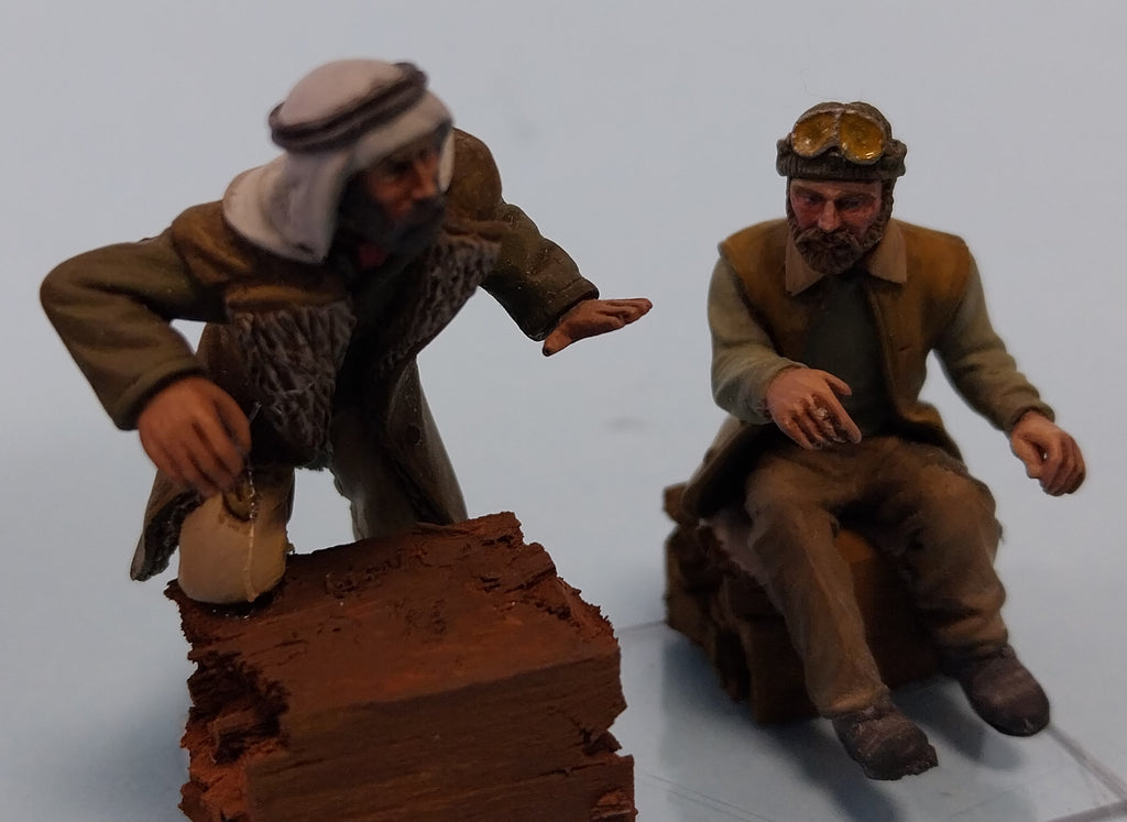 1/35 scale WW2 British LRDG jeep crew #2 | Fields of Glory Models