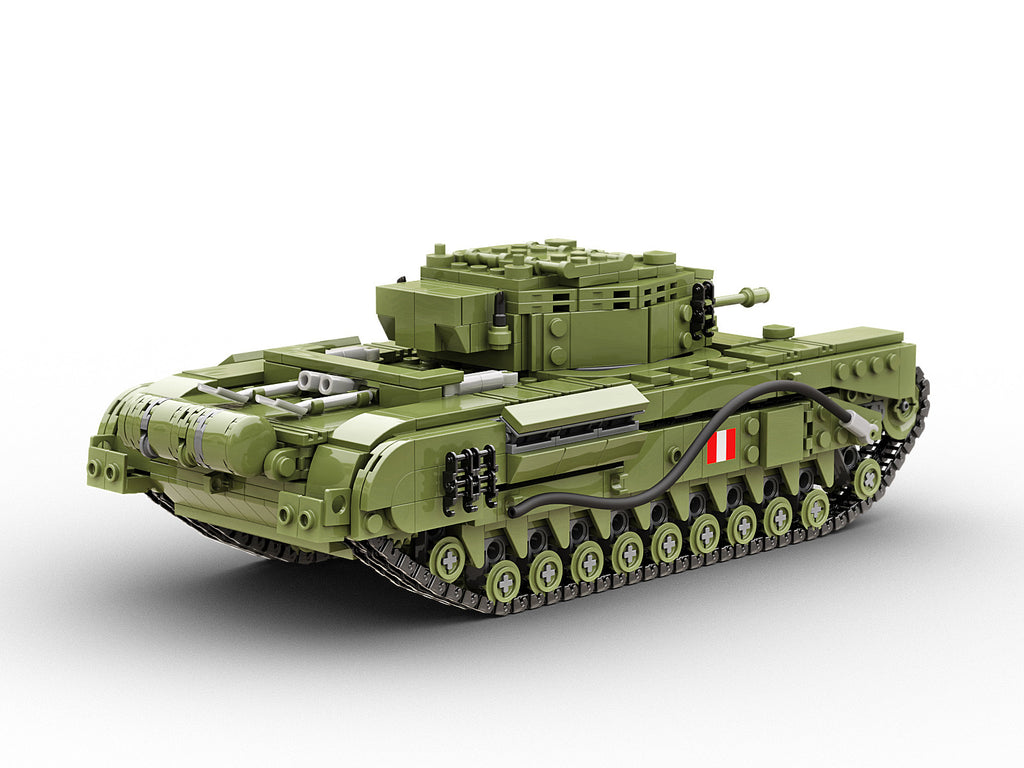 Build Army WW2 Brick building model kit Churchill Tank | Fields of ...