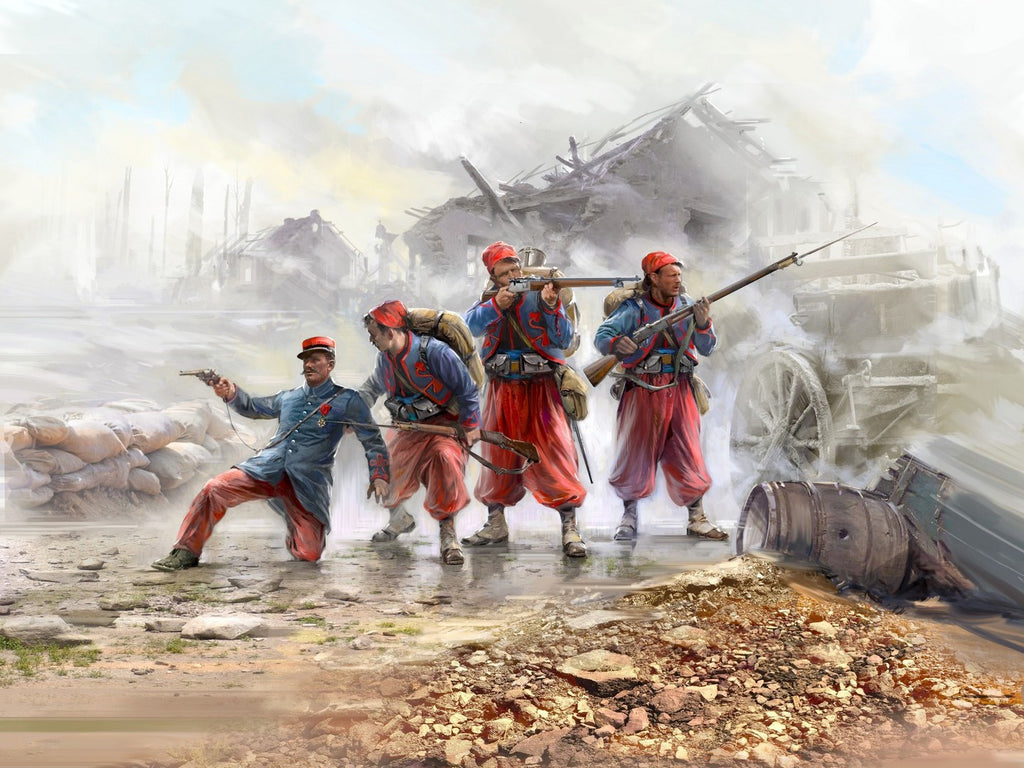 ICM 1/35 WW1 French Zouaves (1914) (4 figures) | Fields of Glory Models
