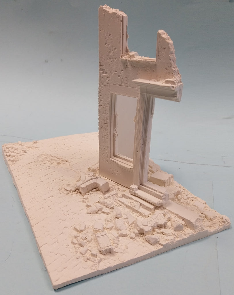 FoG models 1/35 scale House ruin #4 Building and Base size 240mm x 170 ...