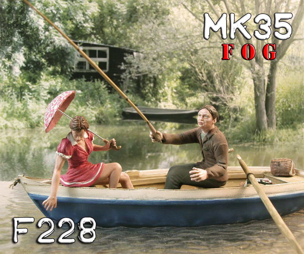 MK35 FoG models 1/35 Scale 'On the river' in a boat Figures only (no-b ...