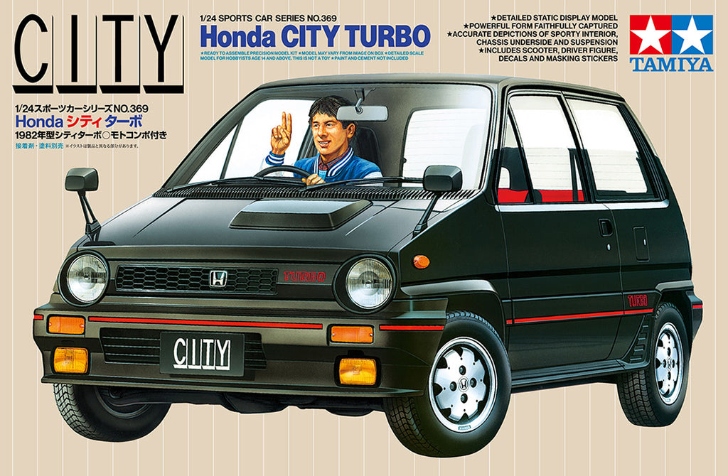 Tamiya 1/24 scale CARS Honda City Turbo (One off production ) car mode ...