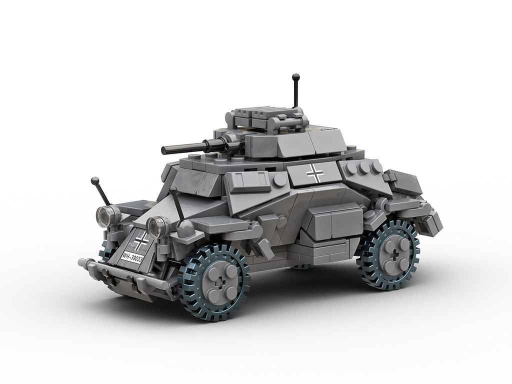 Build Army Brick building model WW2 GERMAN Sd. Kfz. 222 Armoured Vehic ...
