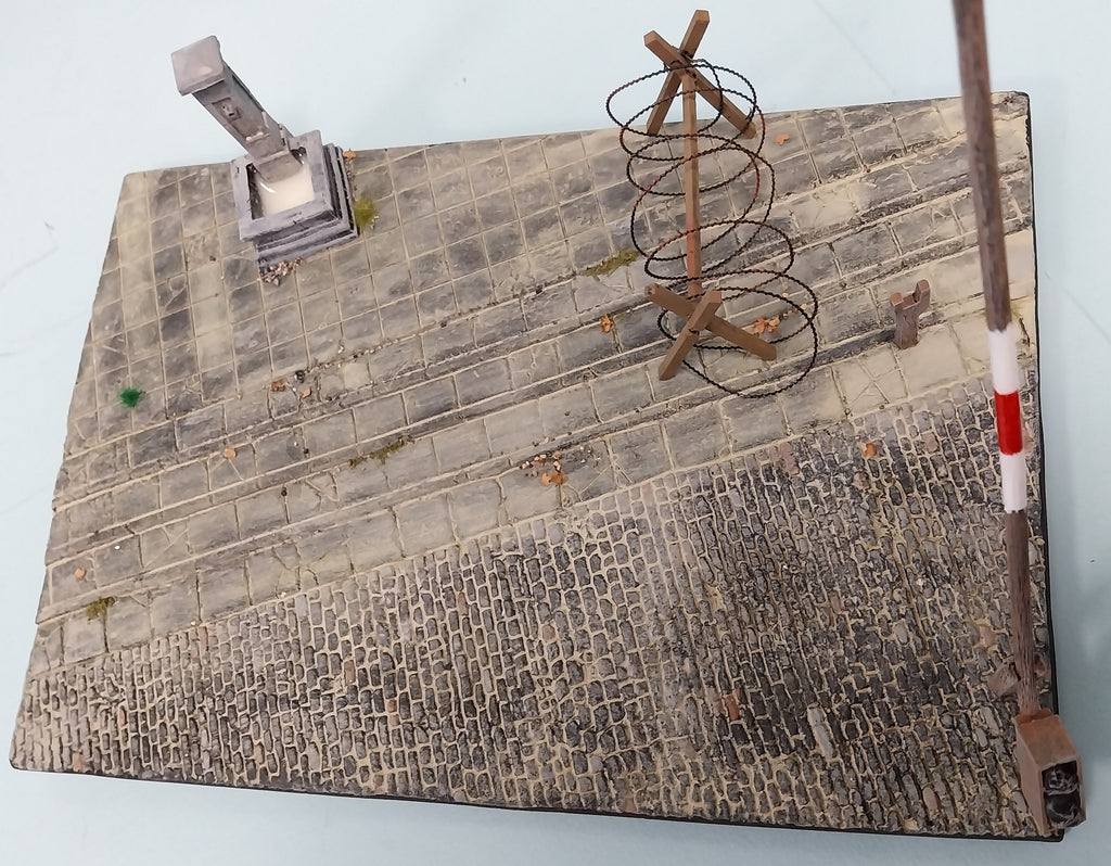 FoG Models 1/35 scale WW2 European town fountain diorama base 305mm x ...