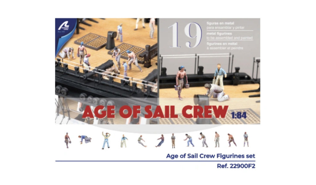 Artesania 1/84 Age Of Sail Crew - Set of 19 die cast figurines | Fields ...