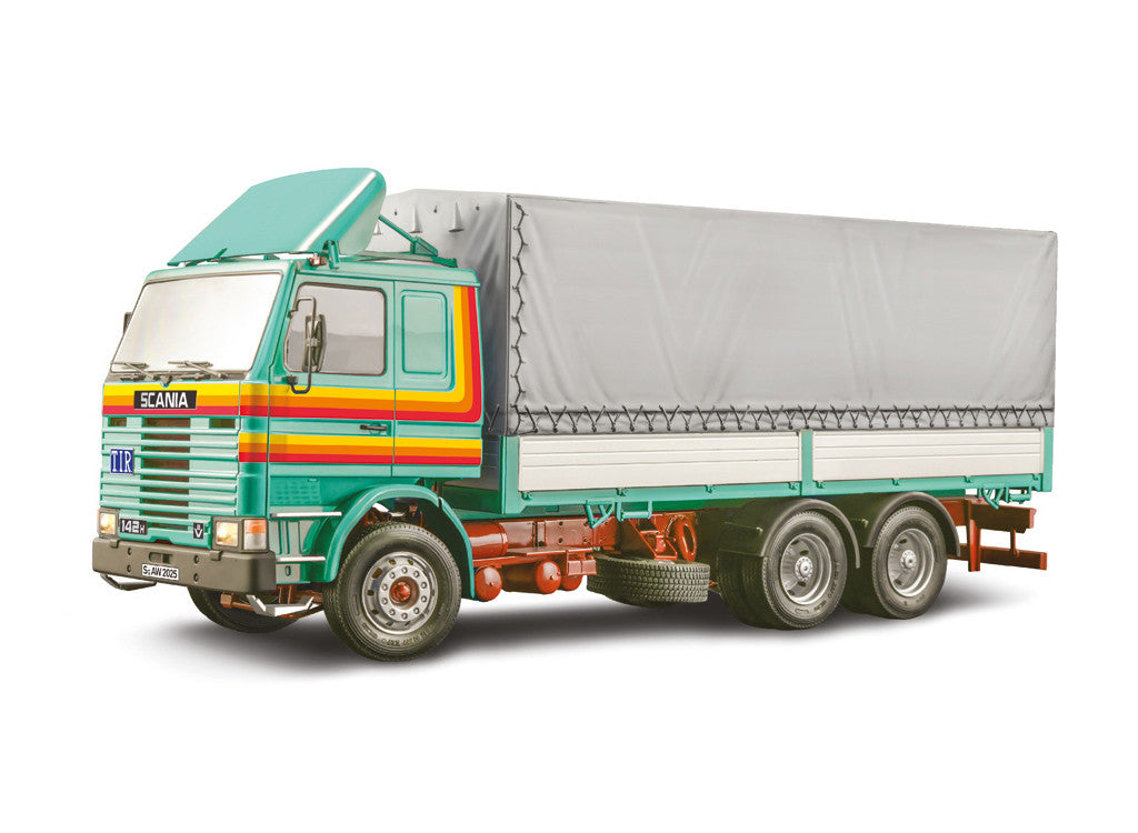 Ialeri 1/24 scale Scania 142H 6x2 Canvas lorry truck model kit | Fields ...