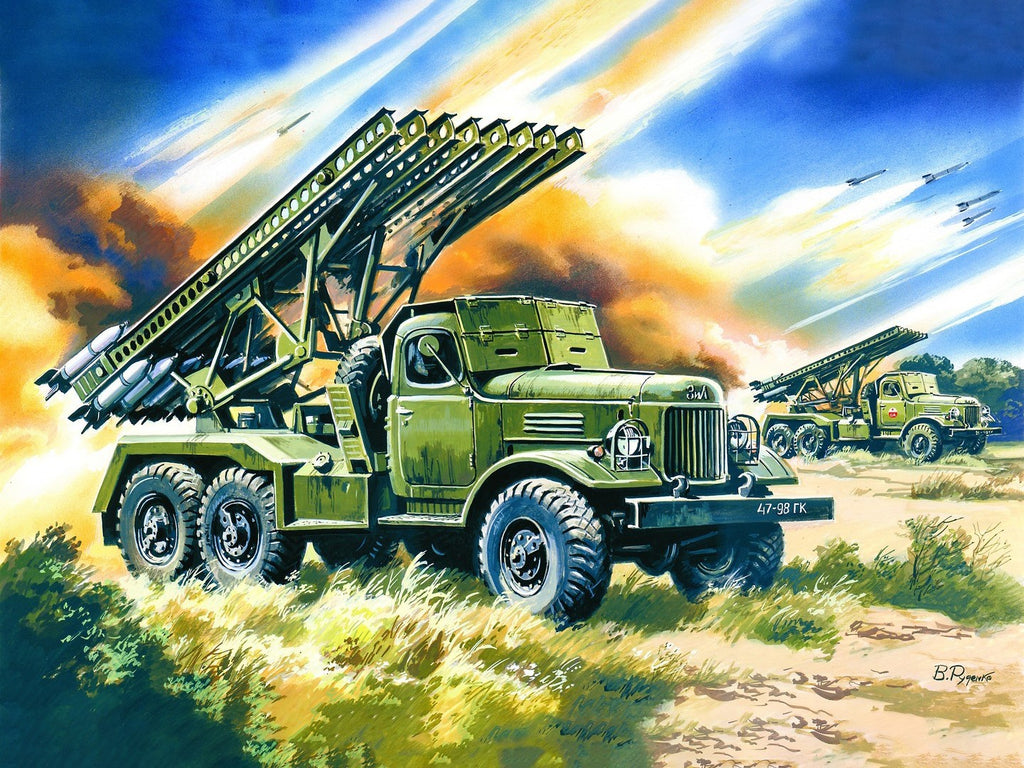 ICM 1/72 Russian BM-13-16 “Katiusha”, Mult. Launch Rocket System on Zi ...