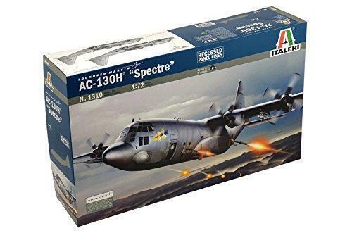 Italeri 1/72 scale AC-130H Spectre gunship aircraft model kit | Fields ...
