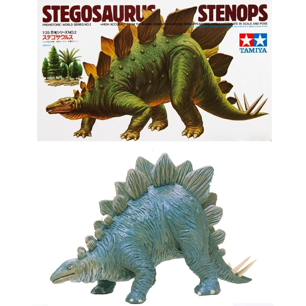 TAMIYA 1/35 scale DINOSAURS STEGOSAURUS STENOPS model kit | Fields of ...