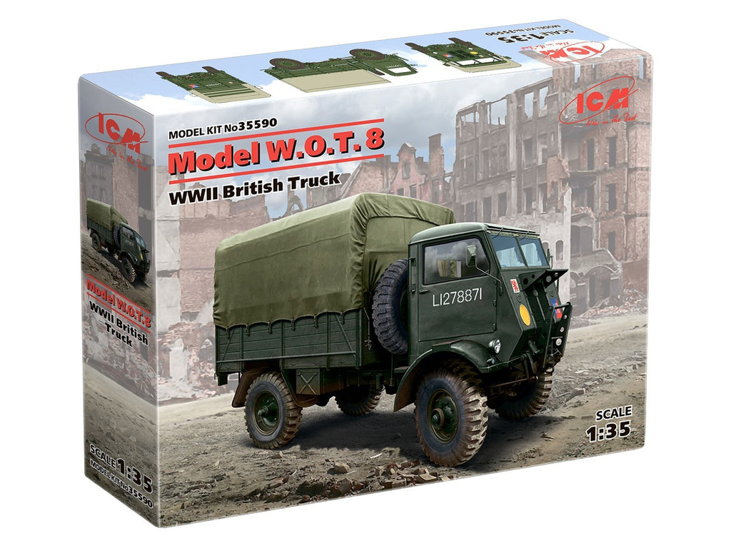 ICM 1/35 WW2 British Model W.O.T. 8, lorry Truck | Fields of Glory Models