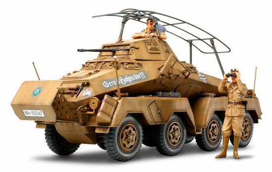 Tamiya 1/35 scale WW2 German Sd.Kfz.232 Africa Korps DAK model kit ...
