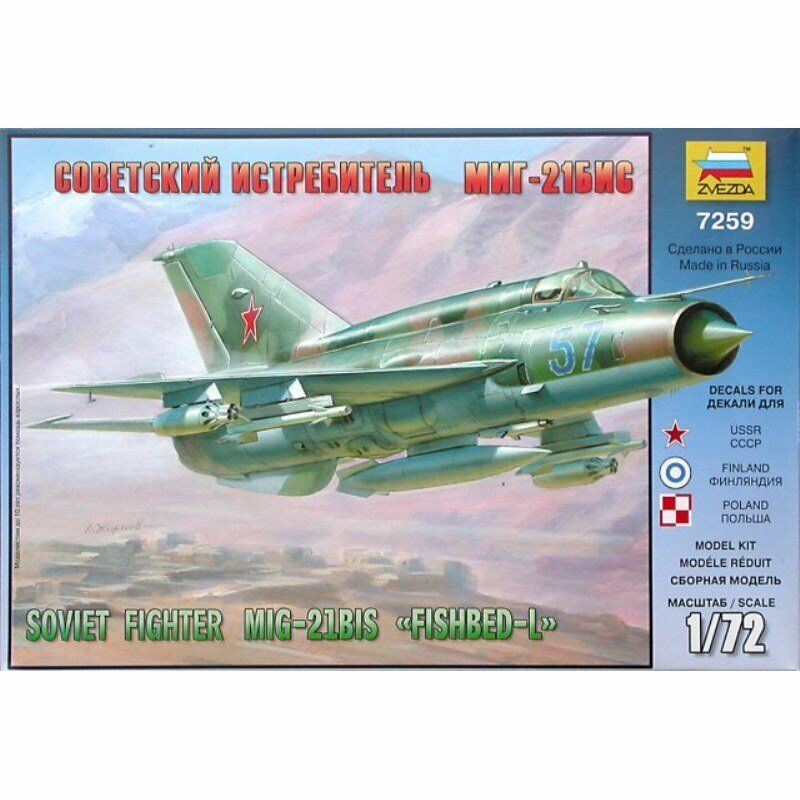 Zvezda 1/72 scale SOVIET FIGHTER MIG 21 PF | Fields of Glory Models