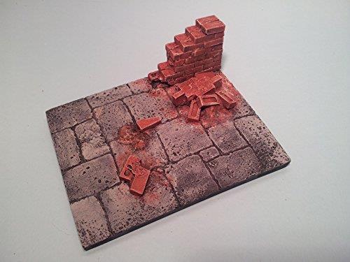 120mm Brick wall and base Vignette 1/16th scale | Fields of Glory Models