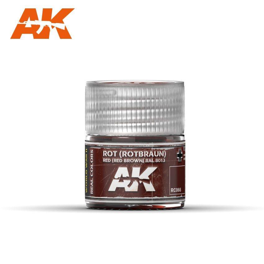 AK Real Color - Rot (Rotbraun) Red Brown RAL 8013 10ml | Fields of ...