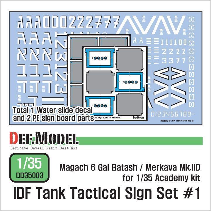 IDF Tank Tactical sign Decal set #1 (1/35 scale) | Fields of Glory Models