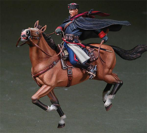 1/35 Scale resin model kit WWII Russian Cossack Cavalry W/ Whip ...