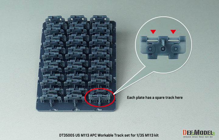 DEF Models 1/35 US M113 APC Workable Track set (for 1/35 M113 kit ...