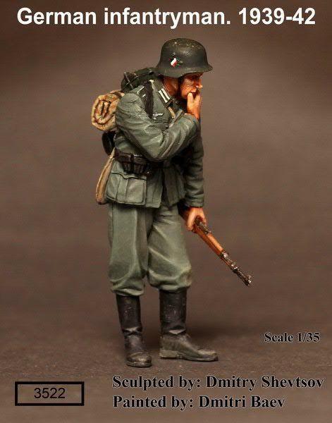 1/35 Scale WW2 German infantryman. 1939-42 #2 | Fields of Glory Models
