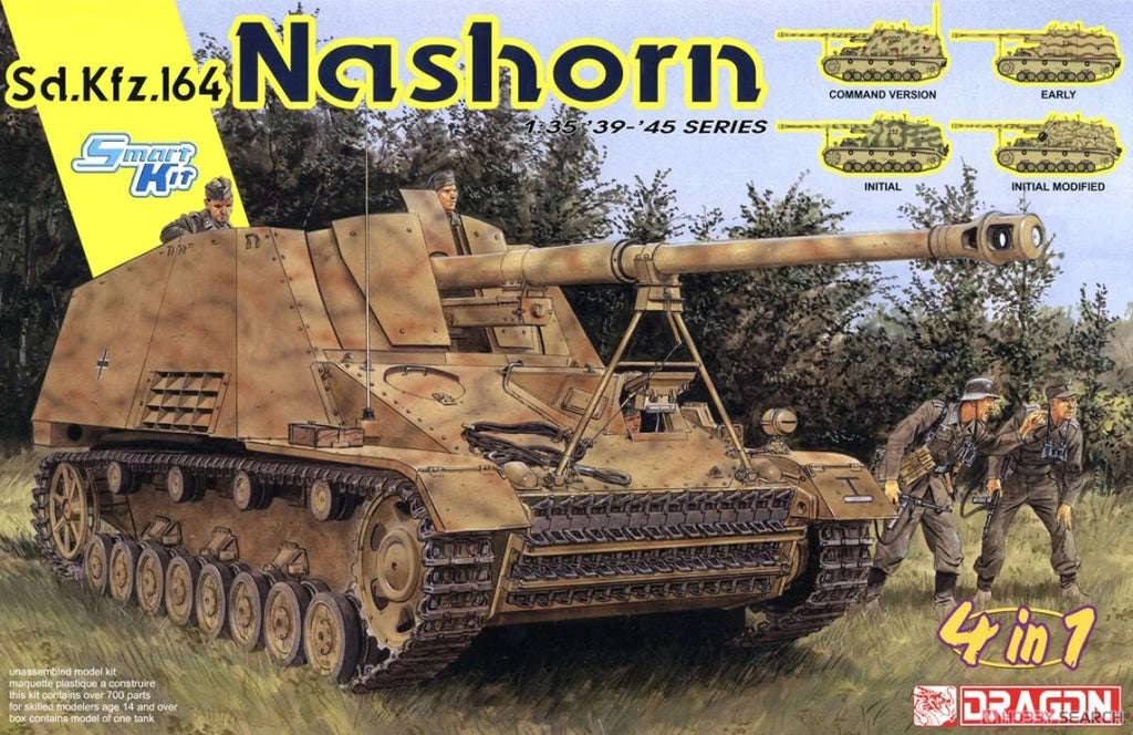 Dragon 1/35 WW2 German SD KFZ 164 NASHORN (4 IN 1) | Fields of Glory Models