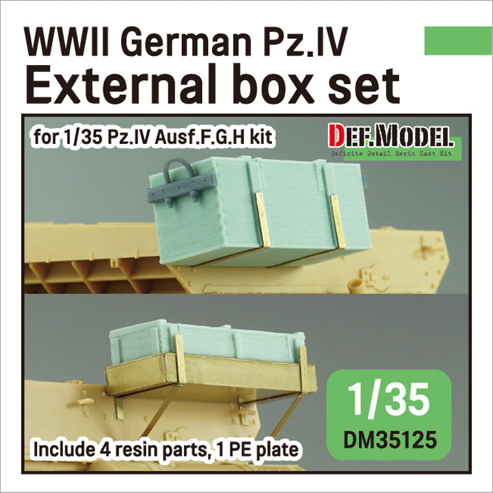 DEF Models WWII German Pz.IV External box set (for Pz.IV Ausf.G H kit ...
