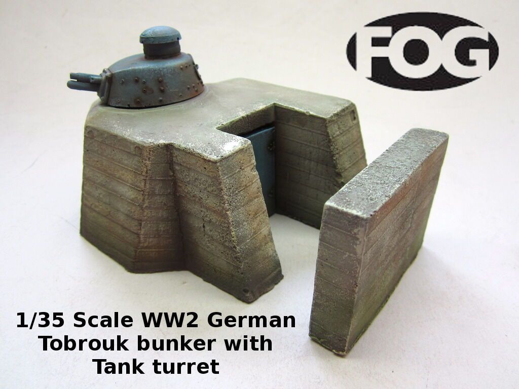 FoG Models 1/35 Scale WW2 German Tobrouk bunker with Tank turret ...
